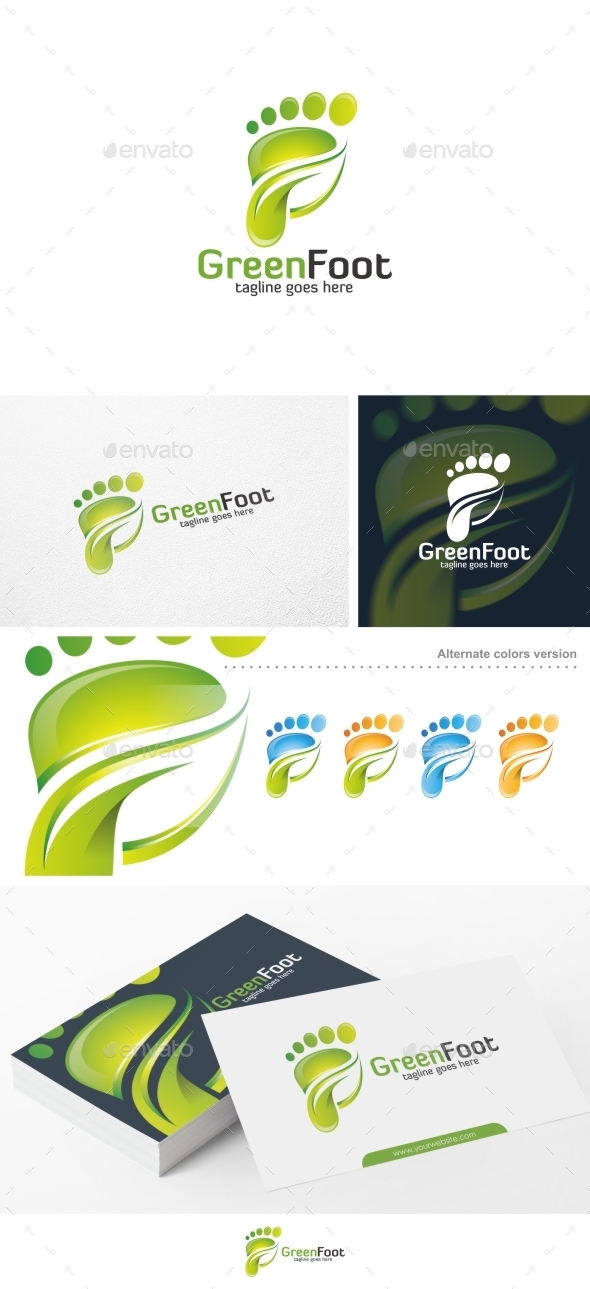 Green Foot - Logo Template by putra_purwanto | GraphicRiver