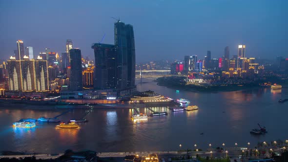 Chongqing sunset timelapse, Stock Footage | VideoHive