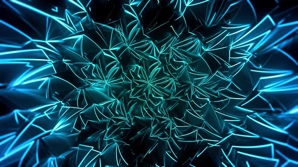 Blue Neon Abstraction, Motion Graphics | VideoHive