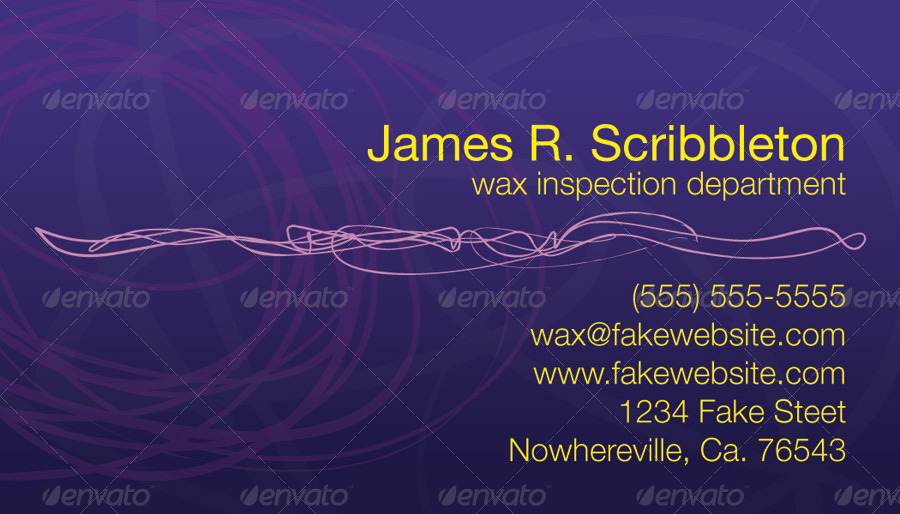 Fun Scribbly Business Card Template, Print Templates | GraphicRiver