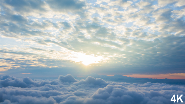 Sunrise Above The Clouds, Stock Footage | VideoHive
