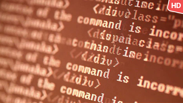 HTML Codes On Screen 425, Stock Footage | VideoHive
