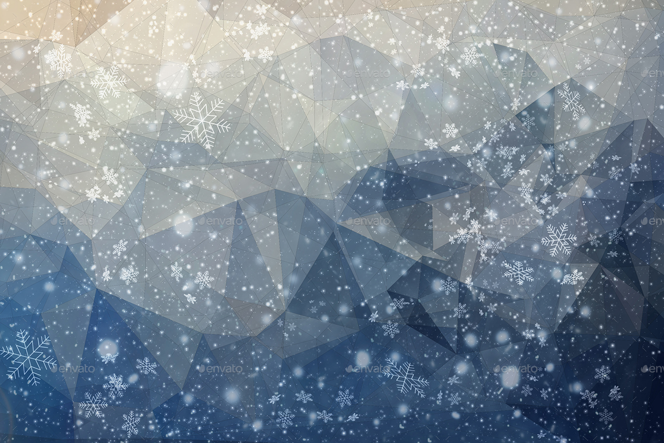 Winter Polygon Backgrounds, Graphics | GraphicRiver