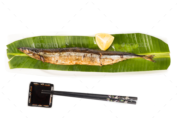 Grilled Japanese Sanma Fish Stock Photo by ThamKC | PhotoDune