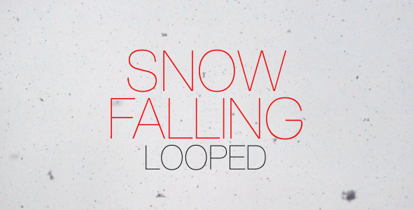 Snow Falling, Stock Footage | VideoHive