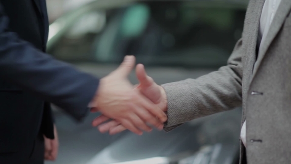 Handshake And Handing Over The Keys, Stock Footage | VideoHive