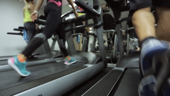 More Athletes Go About Their Regular Exercise -, Stock Footage | VideoHive