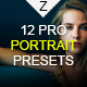 12 Pro Portrait Presets, Add-ons | GraphicRiver