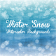 Winter Snow Watercolor Backgrounds, Graphics | GraphicRiver