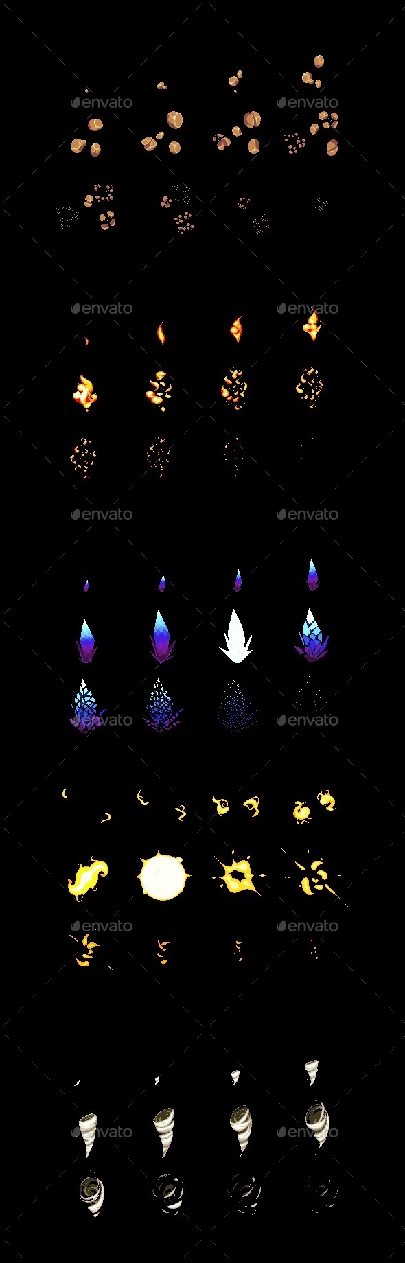 Pixel Magic Spell Set by MrtheNoronha | GraphicRiver