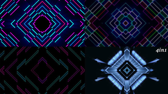 Pulse Cross Vj 4-Pack, Motion Graphics | VideoHive
