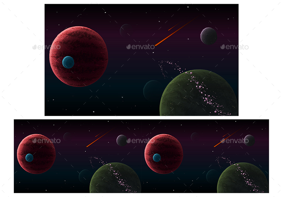Space Galaxy Game Background, Game Assets | GraphicRiver