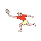 Tennis Player Racquet Forehand Cartoon, Vectors | GraphicRiver