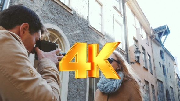 They Making Retro Style Film With Old Camera, Stock Footage | VideoHive