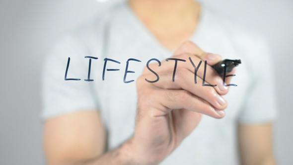 Lifestyle, Writing on Transparent Screen, Stock Footage | VideoHive