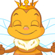 Meditating Queen Bee, Vectors | GraphicRiver