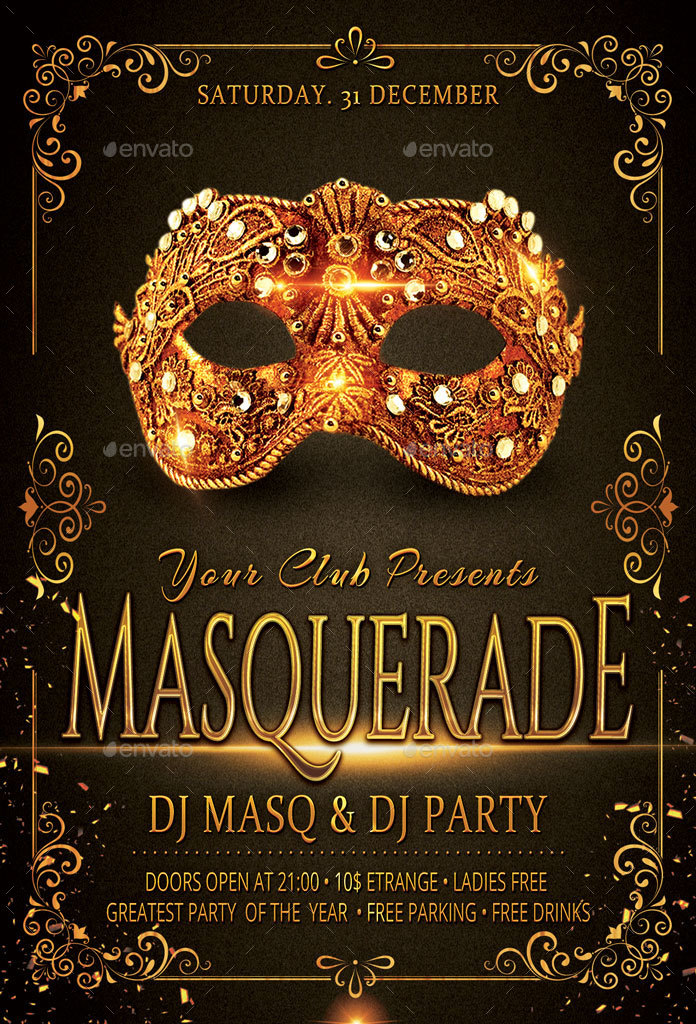 Masquerade, Print Templates | GraphicRiver