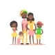 African Family. Vector Illustration, Vectors | GraphicRiver