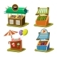 Cart Stall Food Vector Illustration, Vectors | GraphicRiver