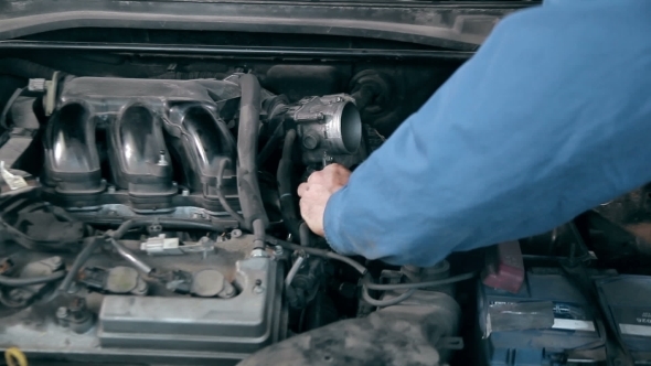 Mechanic Repairing Car, Stock Footage | VideoHive