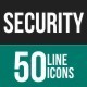 Security Line Icons, Icons | GraphicRiver