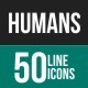Humans Line Icons by IconBunny | GraphicRiver