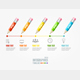 Timeline Infographic. Pencil Pin. Vector, Vectors | GraphicRiver