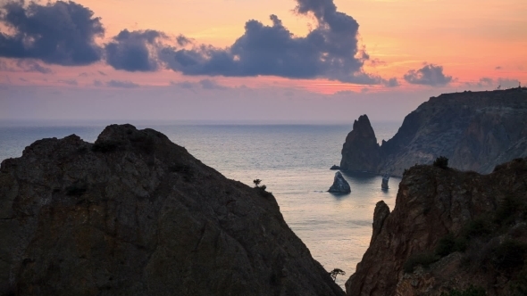 Sunset Over The Sea, Stock Footage | VideoHive