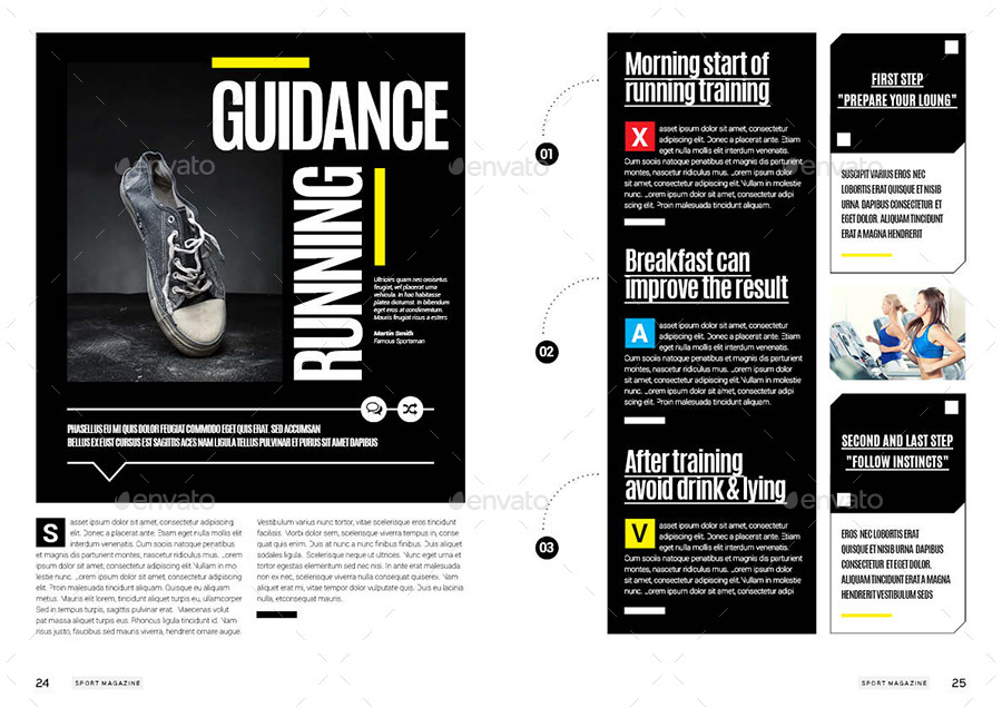 Sport Magazine, Print Templates | GraphicRiver