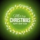Congratulation To Christmas With Green Lights, Vectors | GraphicRiver
