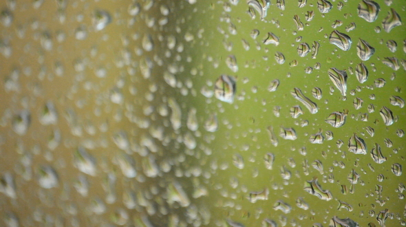 Raindrops Sliding Down in a Window Panel, Stock Footage | VideoHive