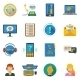 Support Icons Flat Set by macrovector | GraphicRiver