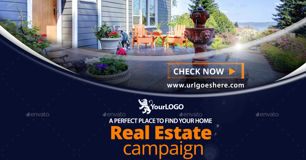 Real Estate Web & Facebook Banners by Belegija | GraphicRiver