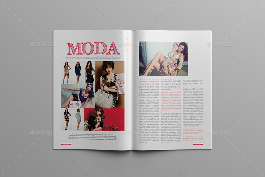 Woman Magazine Template, Print Templates | GraphicRiver