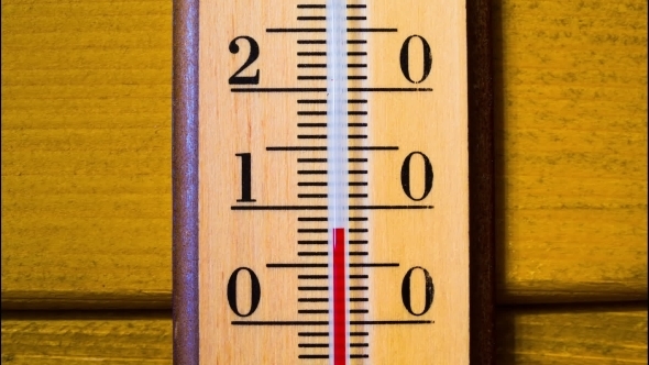 Temperature Increases On a Thermometer, Stock Footage | VideoHive