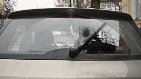 Rear Window Screen Windshield Wipers In Motion, Stock Footage | VideoHive