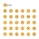 Vector Round Bank Icons, Icons | GraphicRiver
