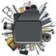 Vector Car Mat with Car Spares, Vectors | GraphicRiver