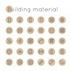 Vector Round Building Material Icons, Icons | GraphicRiver