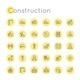 Vector Round Construction Icons by dashadima | GraphicRiver