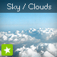 Fly over the sky - Clouds background images, Graphics | GraphicRiver