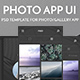 Photo App UI Kit, Web Elements | GraphicRiver