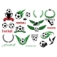 Football Or Soccer Sport Game Design Elements, Vectors | GraphicRiver