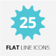 Modern Flat Line Icons, Icons | GraphicRiver