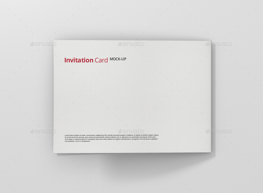 Invitation Card Mock-Up, Graphics | GraphicRiver