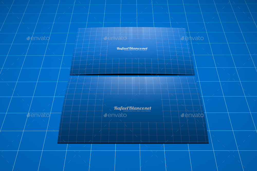 Horizontal Business Card Mock-Up, Graphics | GraphicRiver