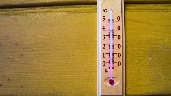 Temperature Increases On a Thermometer, Stock Footage | VideoHive