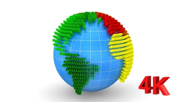 People Form a World Map, Motion Graphics | VideoHive