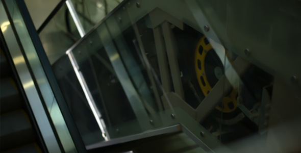 Mechanism of Escalator, Stock Footage | VideoHive