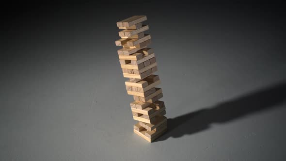 Block tower collapsing, Slow Motion, Stock Footage | VideoHive